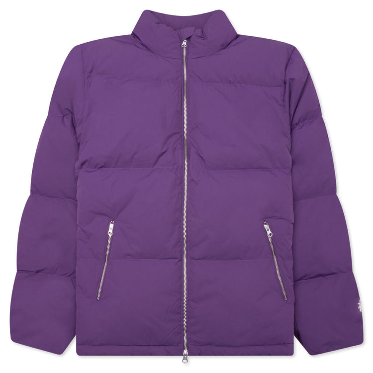 Nylon Down Puffer - Purple – Feature