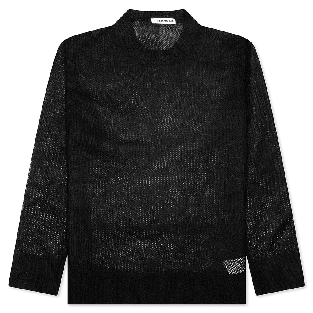Layered Sweater With T-Shirt - Black – Feature