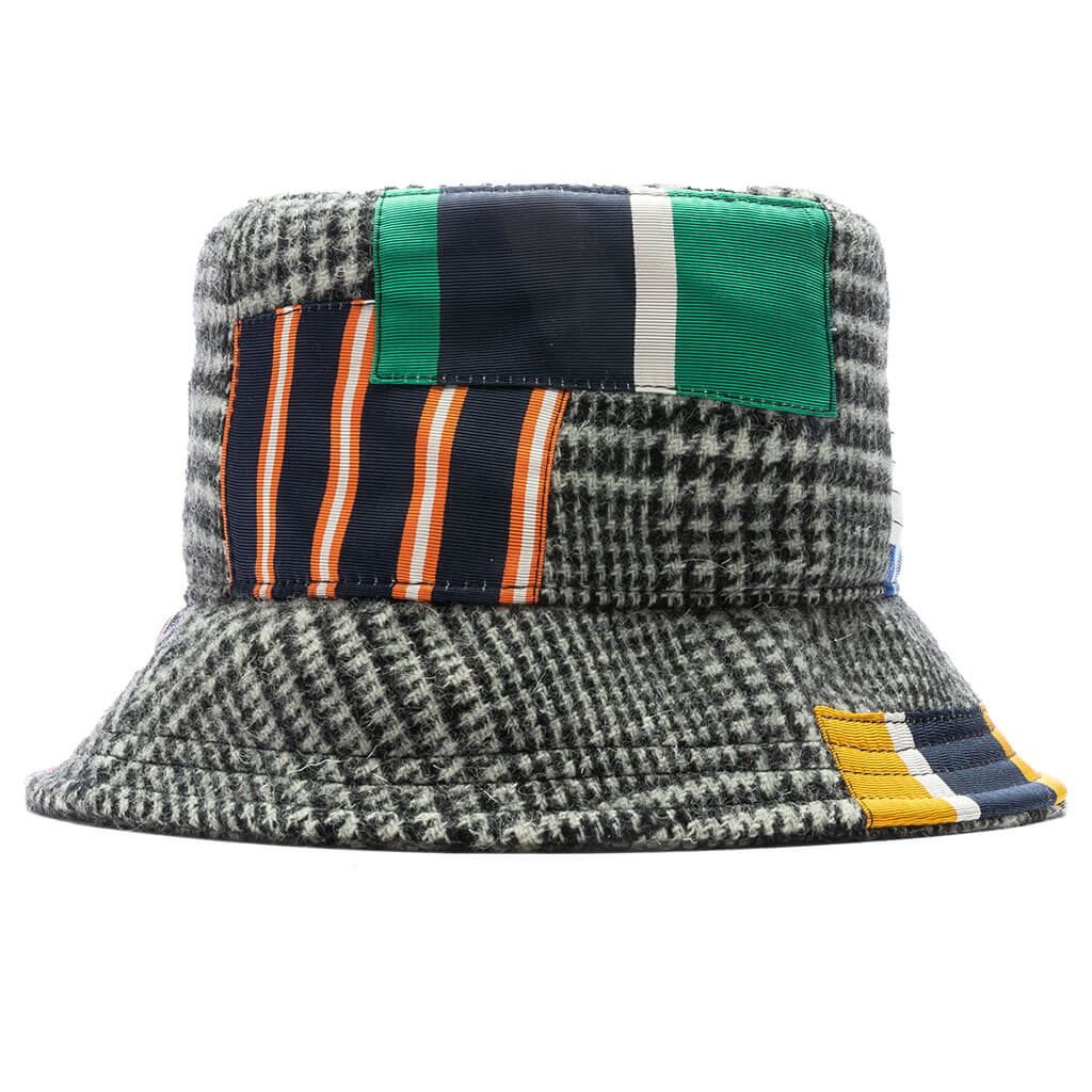 Seamed in Patchwork Bucket Hat - Black/White – Feature