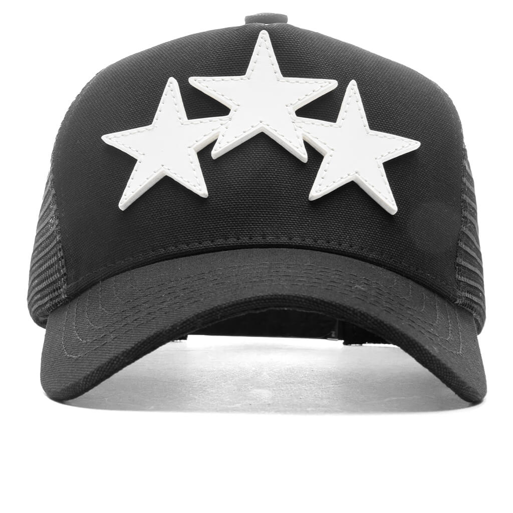Three Star Trucker Hat - Black – Feature