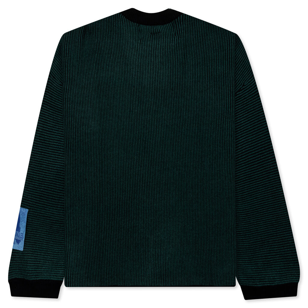 Two Tone Rib Knit - Green/Black – Feature
