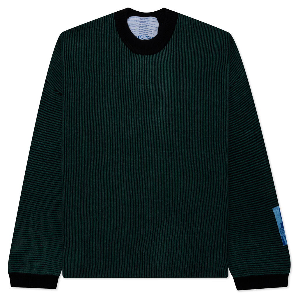 Two Tone Rib Knit - Green/Black – Feature