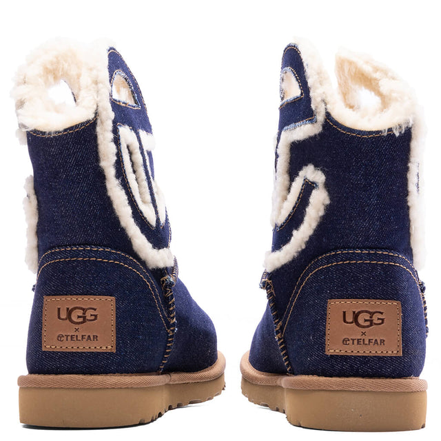 UGG x Telfar Logo Mini Boot - Indigo Denim – Feature