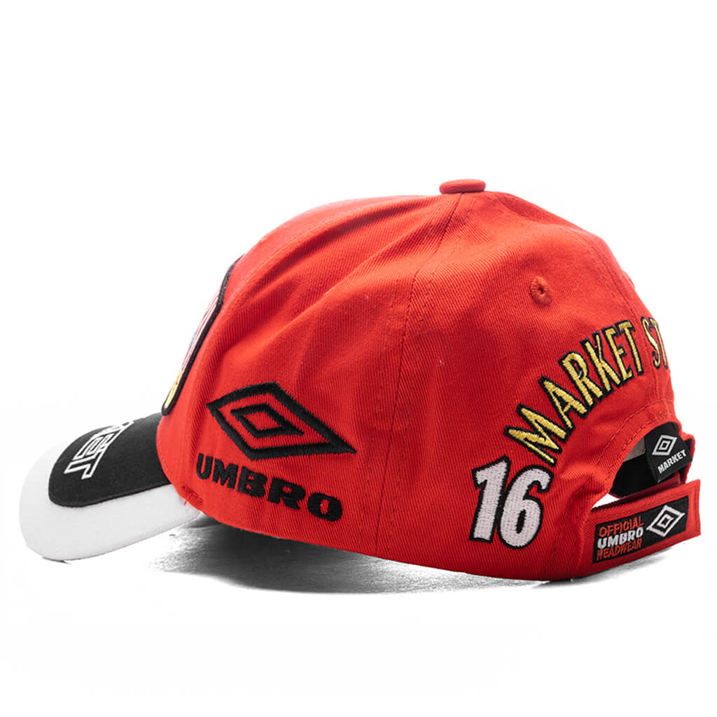 Umbro x Market Structure Adjustable Hat - Vermillion – Feature