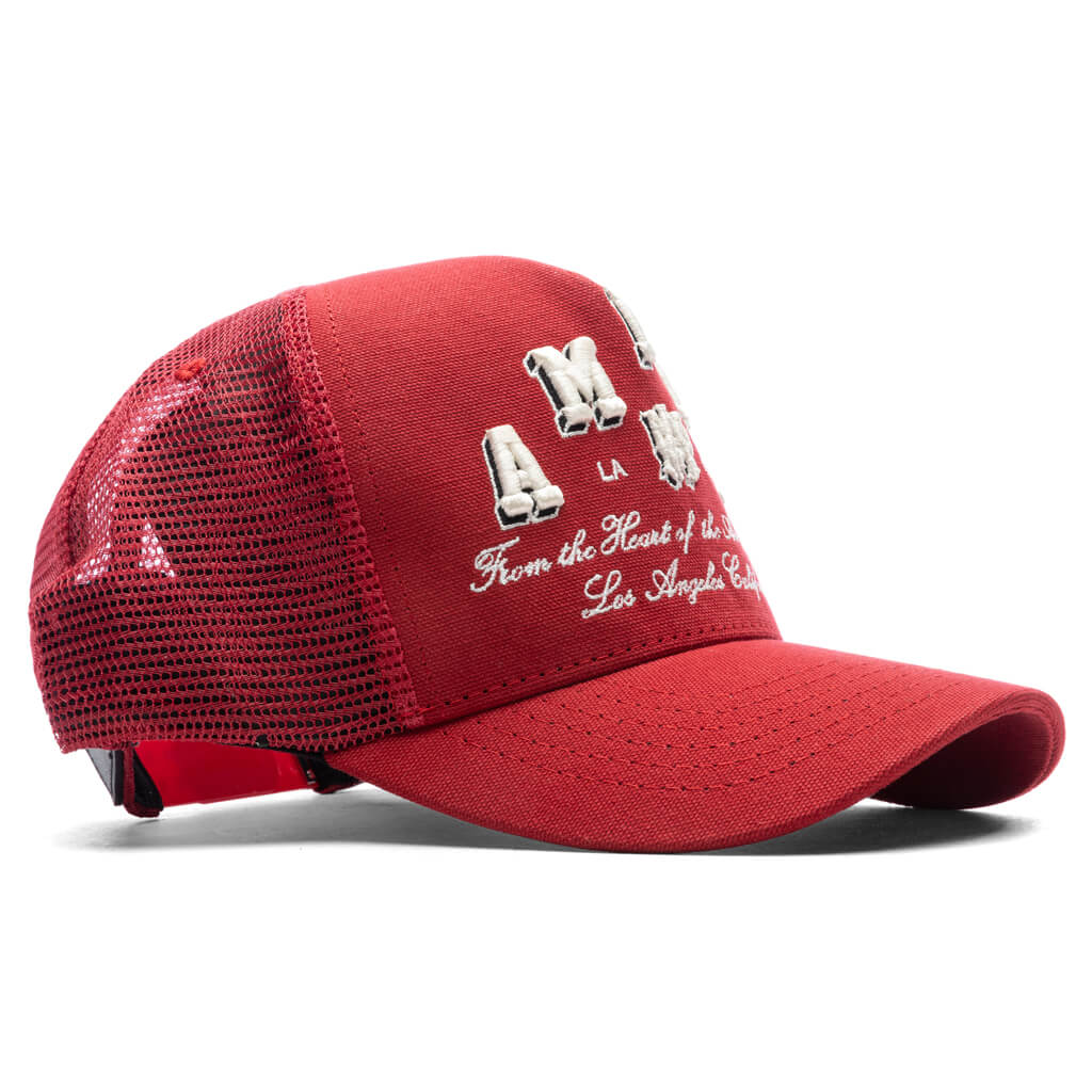 Varsity Trucker Hat - Red – Feature