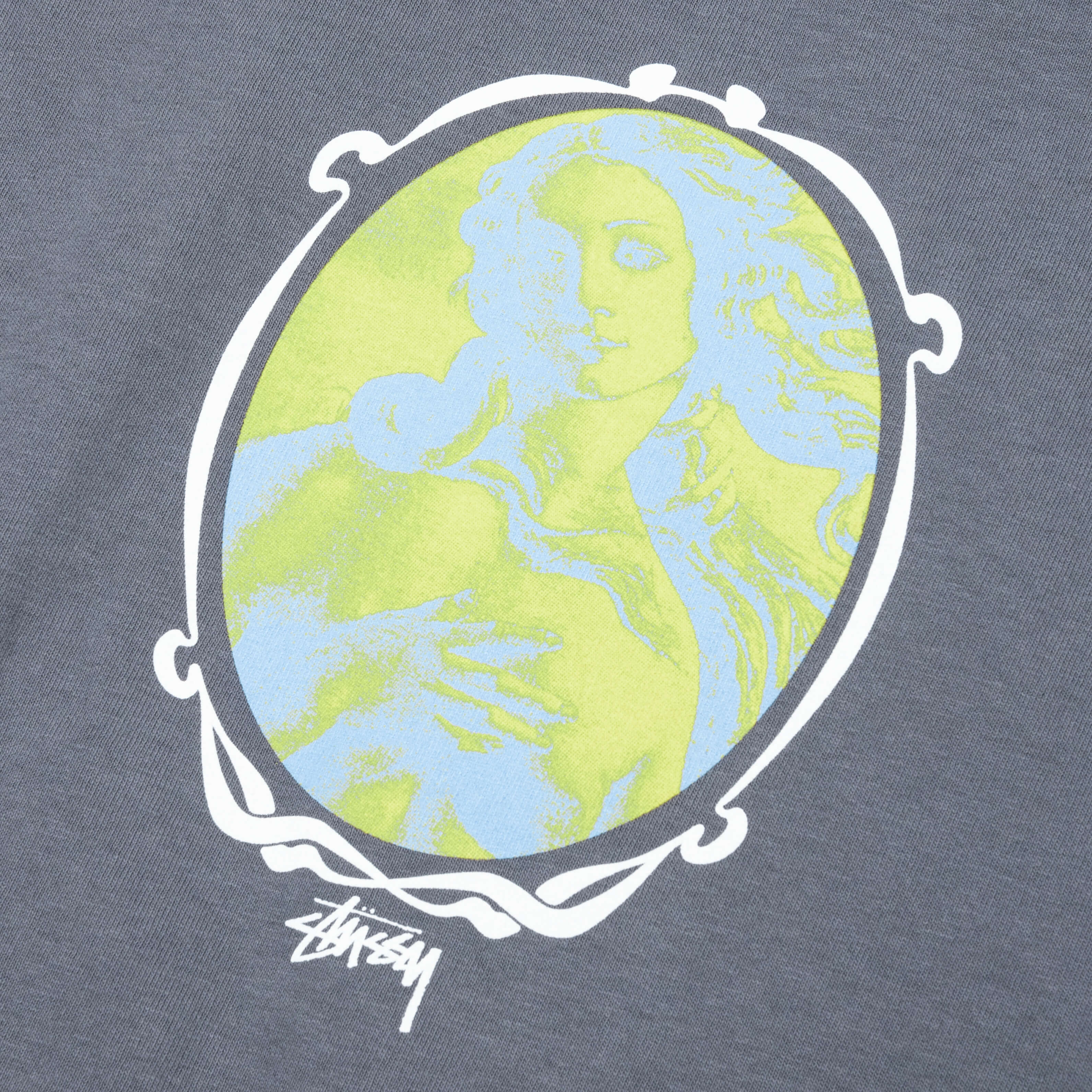 Venus Oval Pig. Dyed Tee - Indigo – Feature