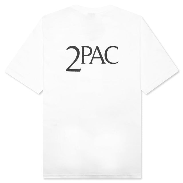 Tupac Crewneck Type-1 T-Shirt - White – Feature
