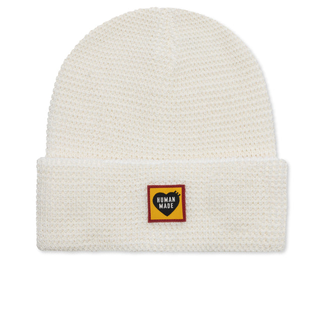 Waffle Beanie - White – Feature