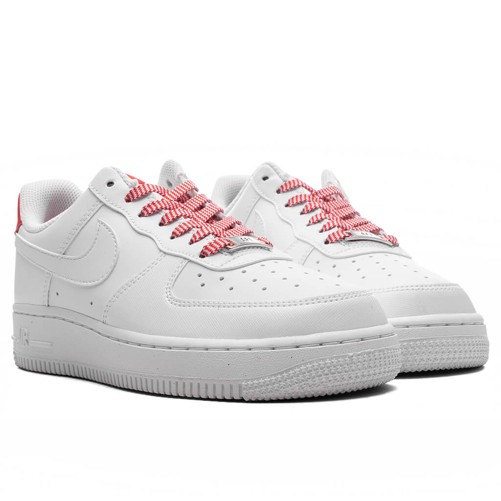 Women's Air Force 1 '07 Next Nature - White/Light Crimson/Pink Foam ...