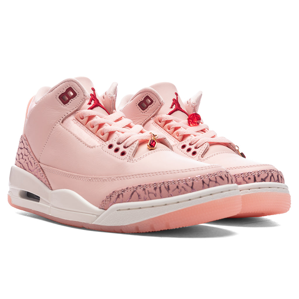 Women's Air Jordan 3 Retro 'Treat Yourself' - Washed Coral/Gym Red/Sai ...