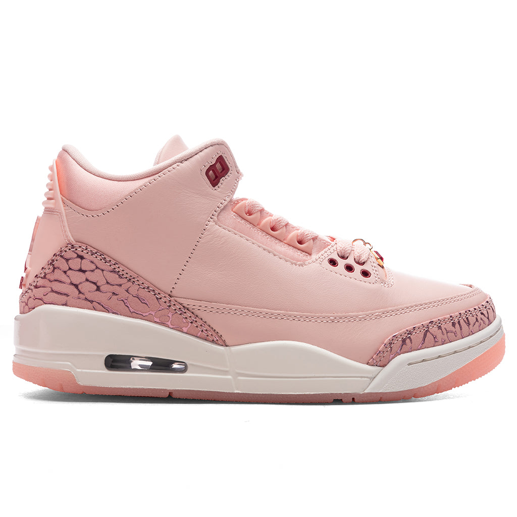 Women's Air Jordan 3 Retro 'Treat Yourself' - Washed Coral/Gym Red/Sai ...