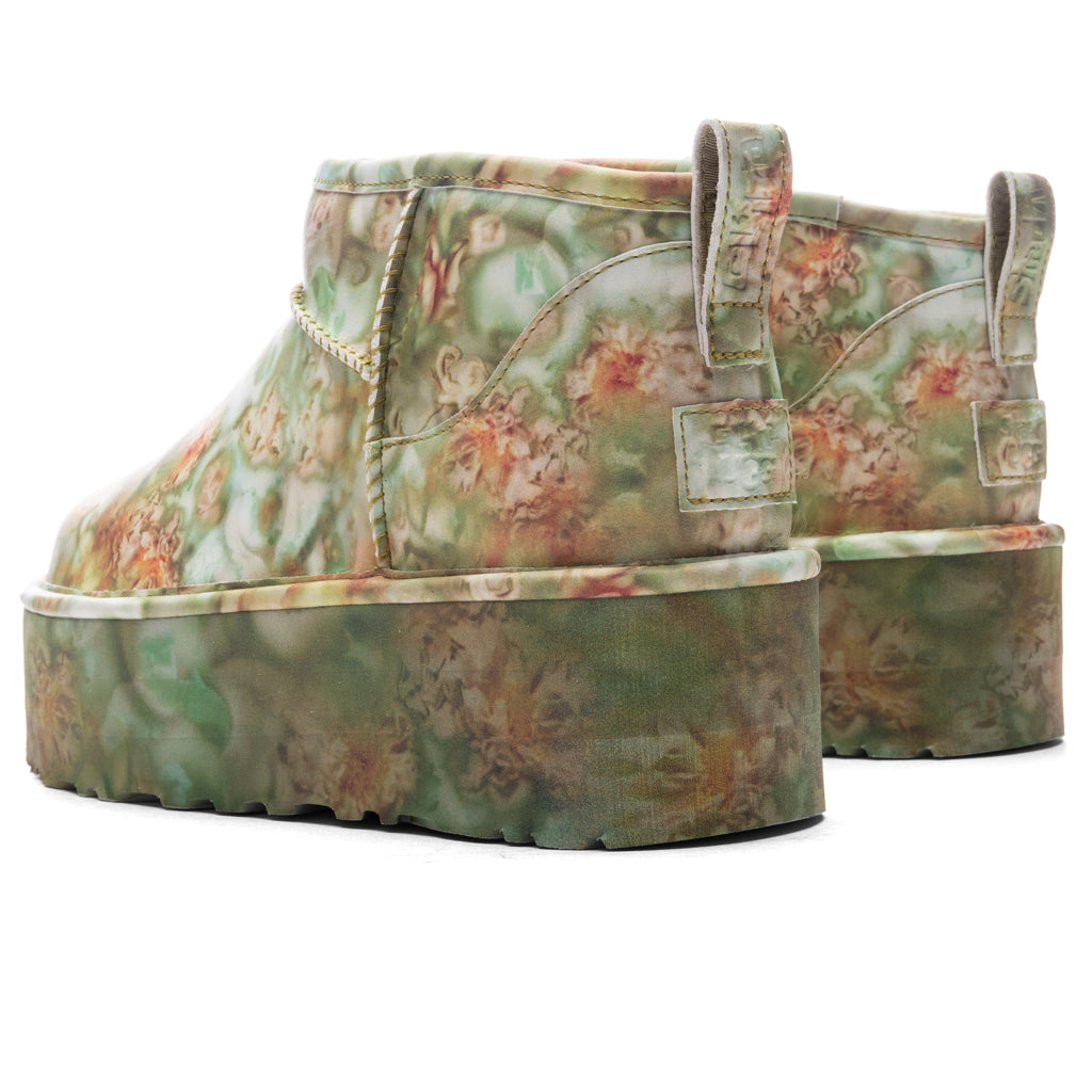 UGG x Collina Strada Classic Ultra Mini Platform - Green Floral – Feature