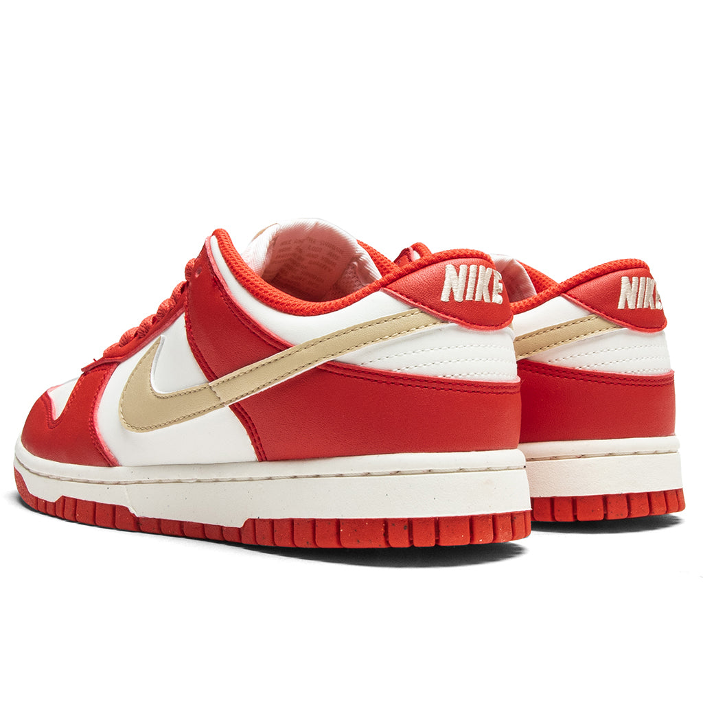 Women's Dunk Low - Light Crimson/Team Gold/Sail – Feature