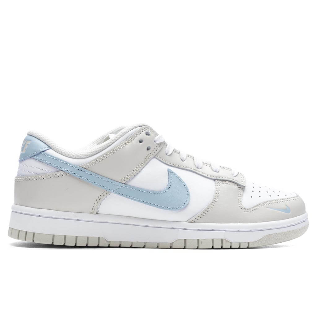Women's Dunk Low - White/Light Armory Blue/Light Bone – Feature