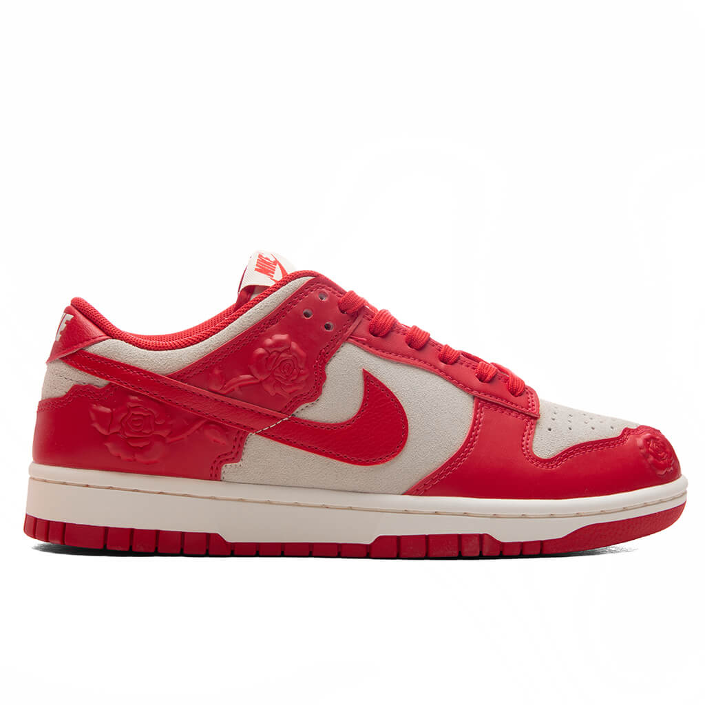 Women's Dunk Low 'Red Roses' - Coconut Milk/University Red/Pale Ivory ...