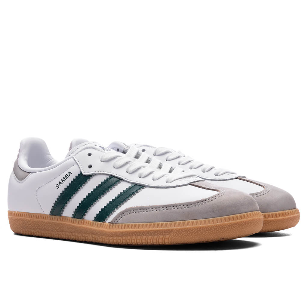 Women's Samba OG - Cloud White/Core Green/Grey Two – Feature