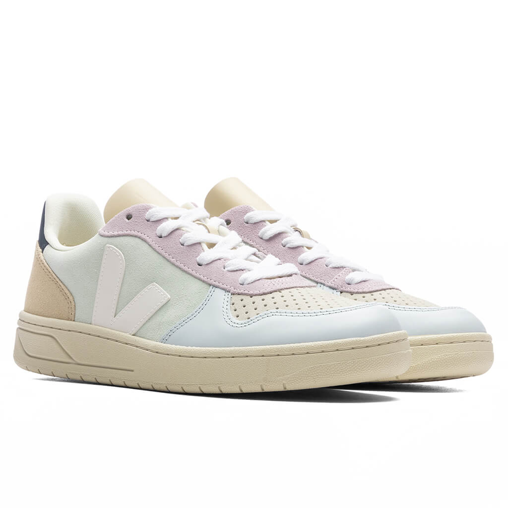 Women's V-10 Suede - Jade/White/MultiColor – Feature