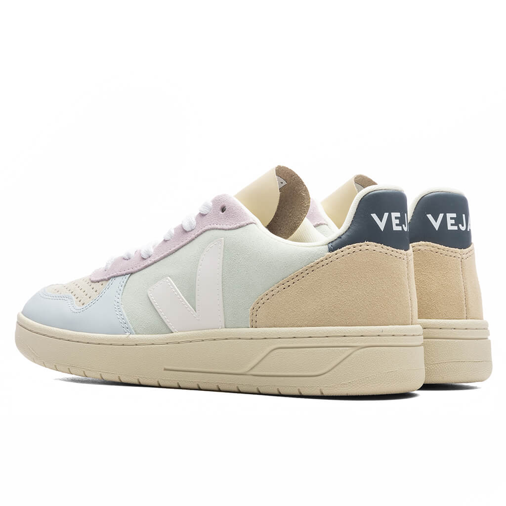 Women's V-10 Suede - Jade/White/MultiColor – Feature