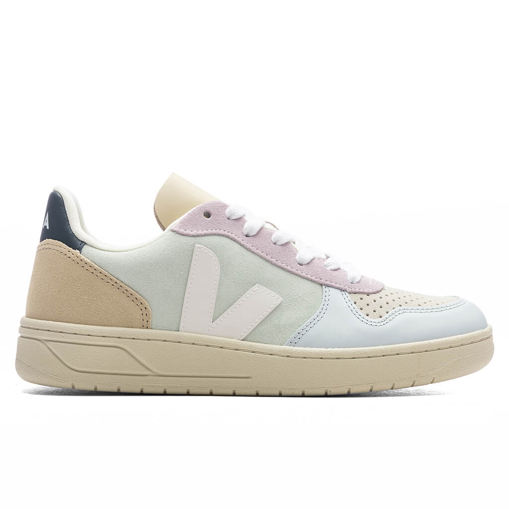Women's V-10 Suede - Jade/White/MultiColor – Feature