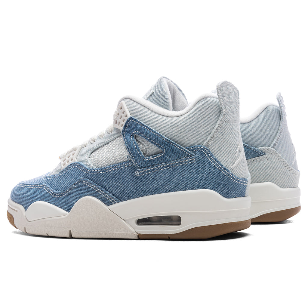 Women's Air Jordan 4 Retro Tex 'Worn Blue' - Sail/Gum Light Brown/Worn ...