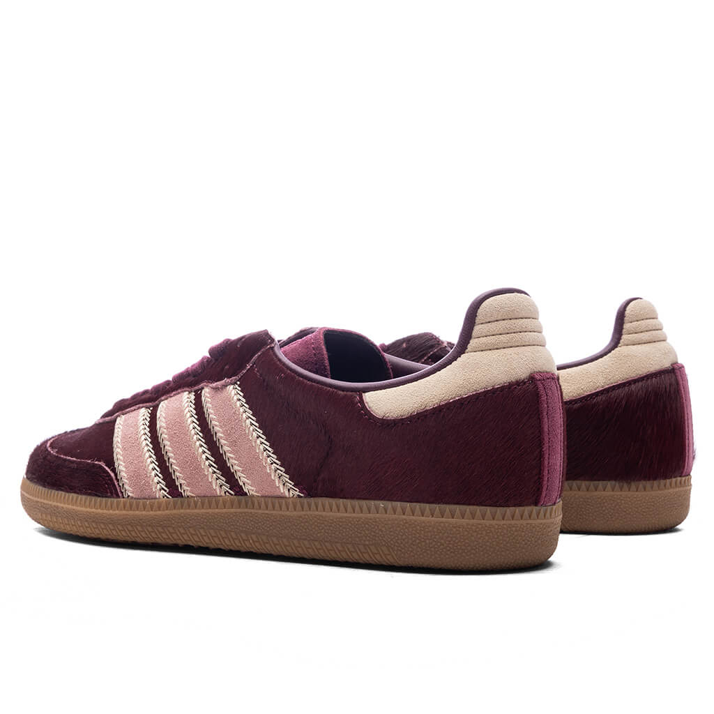 Women's Samba OG - Sand Strata/Maroon/Warm Clay – Feature