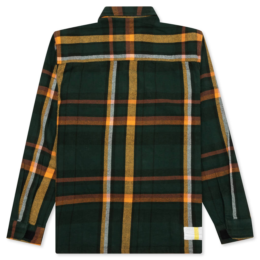 Work Flannel Shirt - Green – Feature