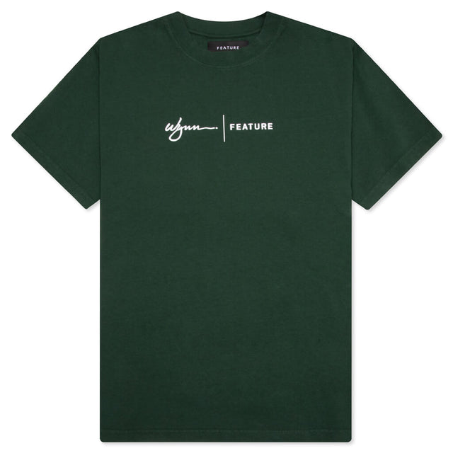 Feature x Wynn Logo Lock Up Tee - Evergreen