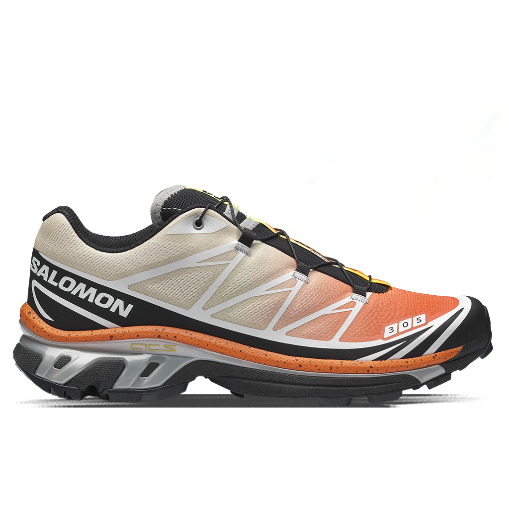 Salomon x Andrew Miami XT-6 - Shocking Orange/Transparent Yellow/Black – Feature