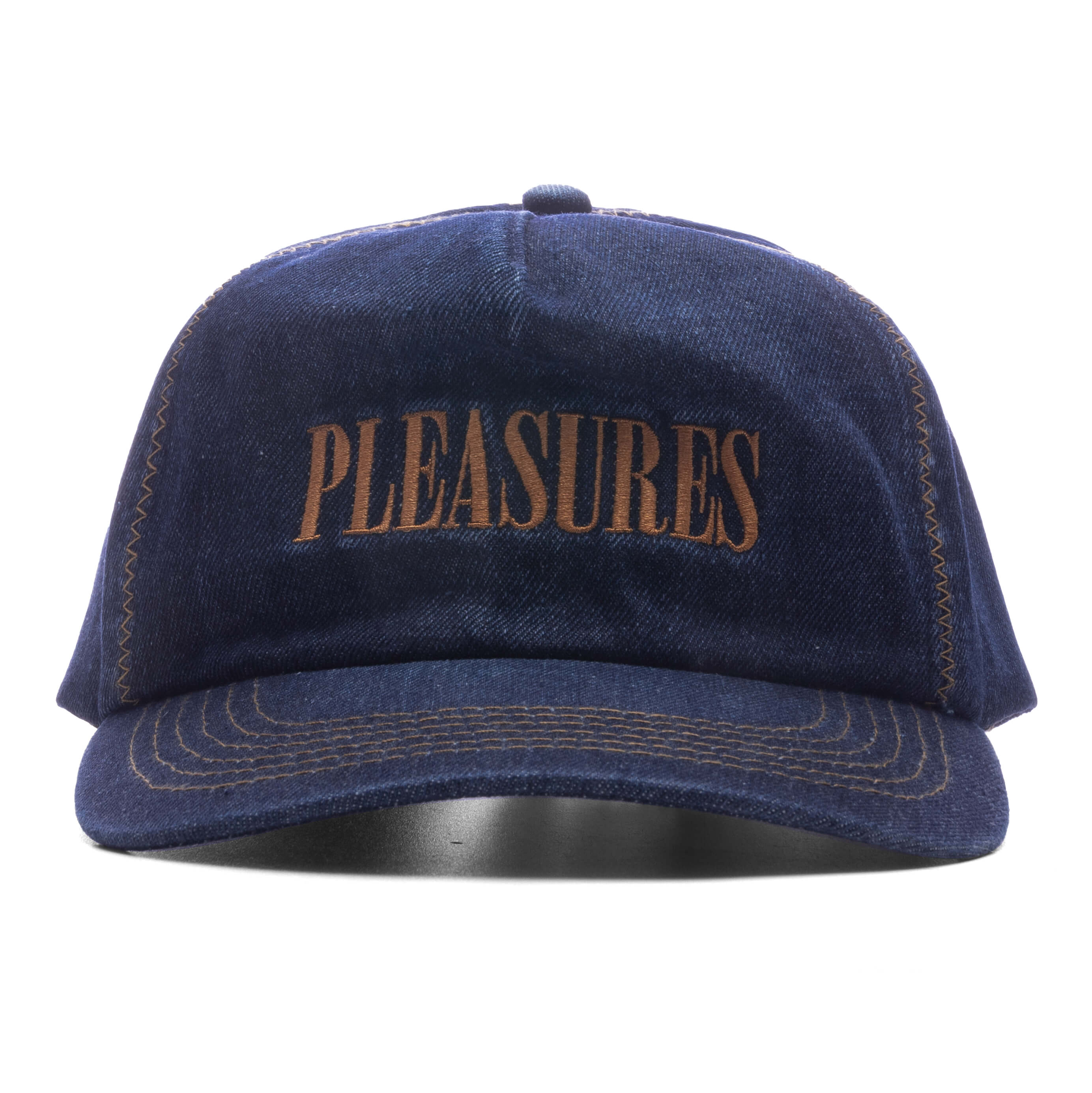 Zig Zag Denim Cap - Indigo – Feature