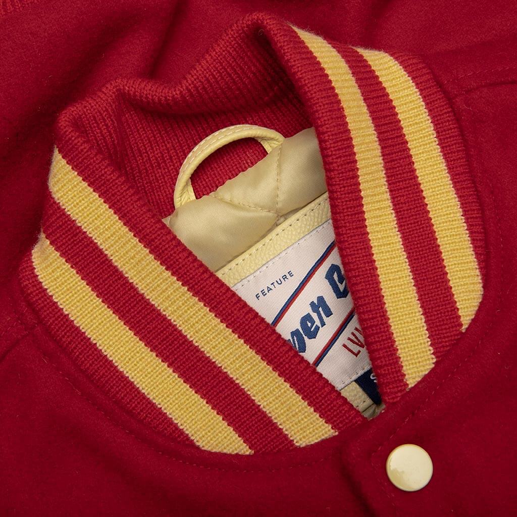Feature x NFL Origins Varsity Jacket - Rebel Red