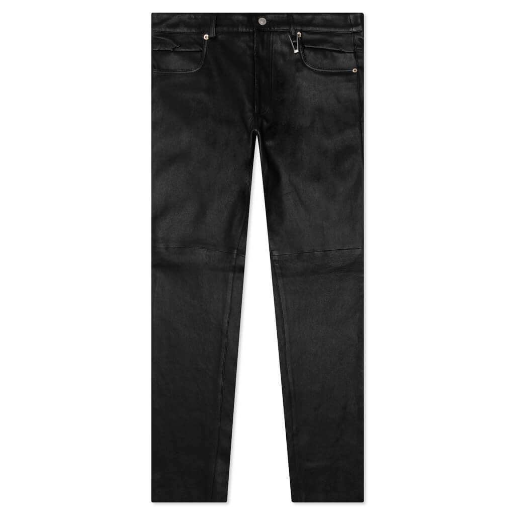 Leather 6 Pocket Pant - Black – Feature