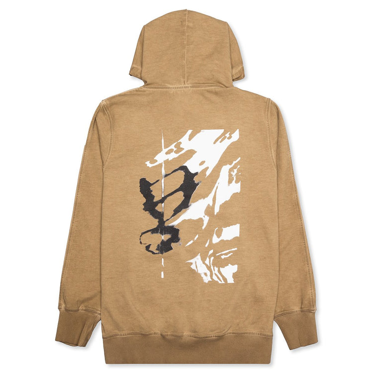 Hoodie w/ Prints - Dark Sand – Feature