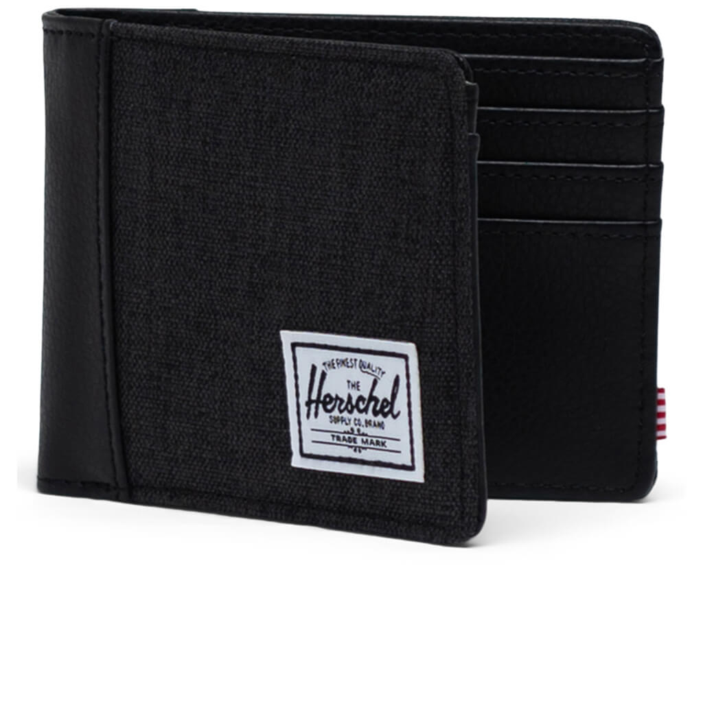 Hank II Wallet - Black Crosshatch/Black – Feature