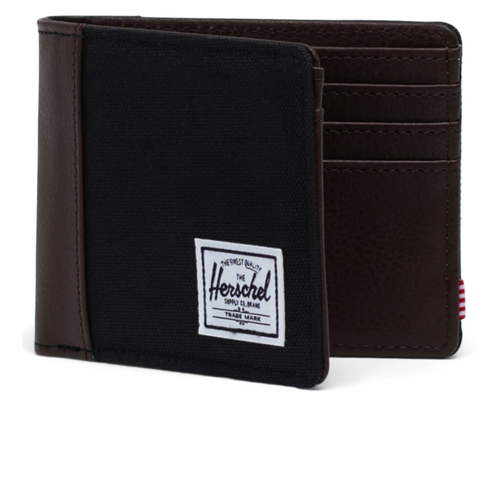 Hank II RFID 지갑 - 블랙/치커리 커피 – Feature