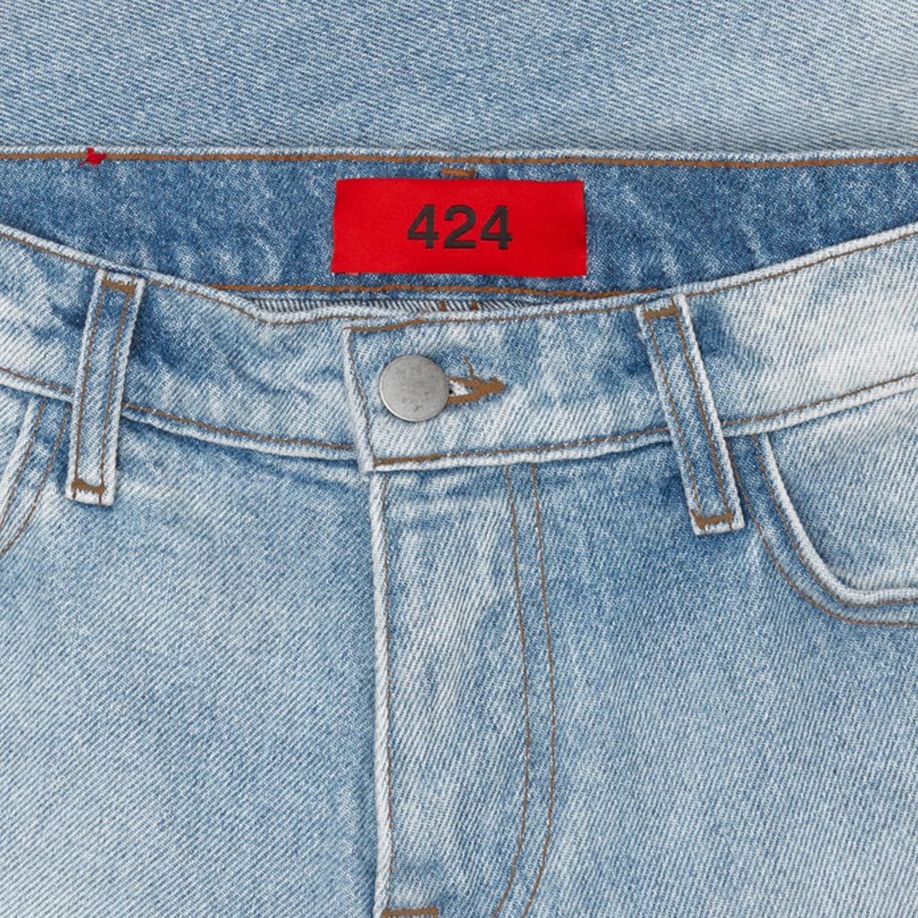 4 Pocket Denim Pant - Light Indigo – Feature