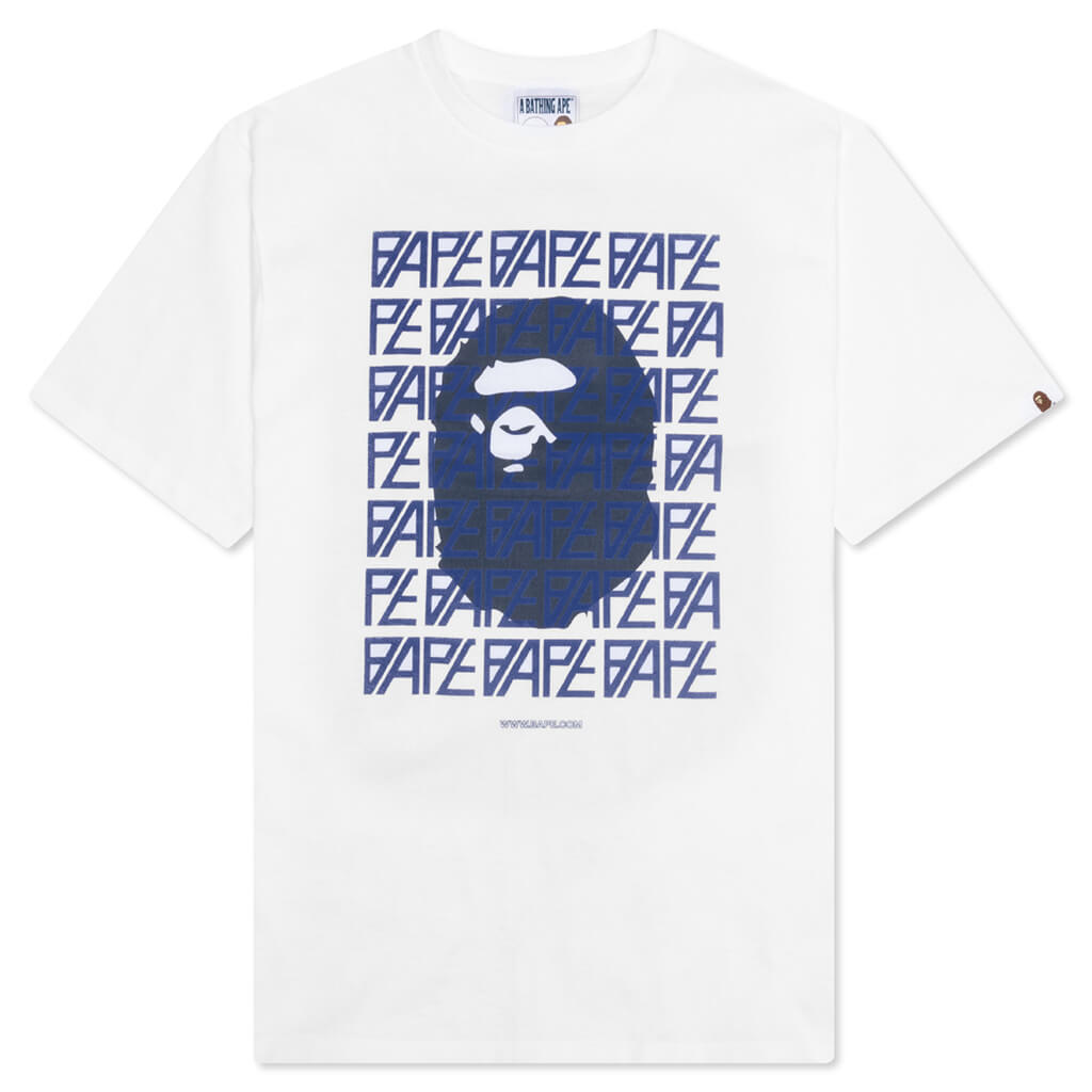 Bape Logo Monogram Tee - White – Feature