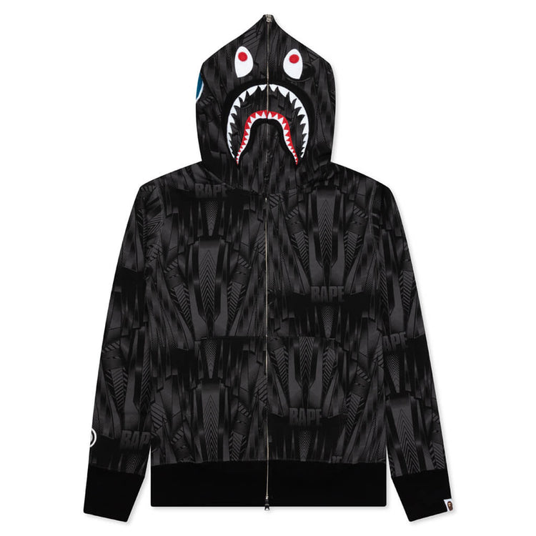 Bape Speed Racer Shark Full Zip Hoodie - Black – Feature