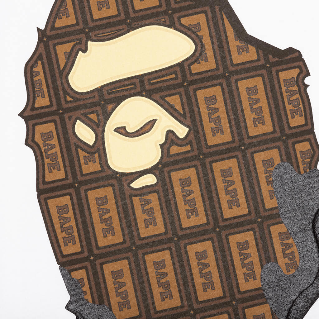 Valentine Chocolate Ape Head Tee - White – Feature