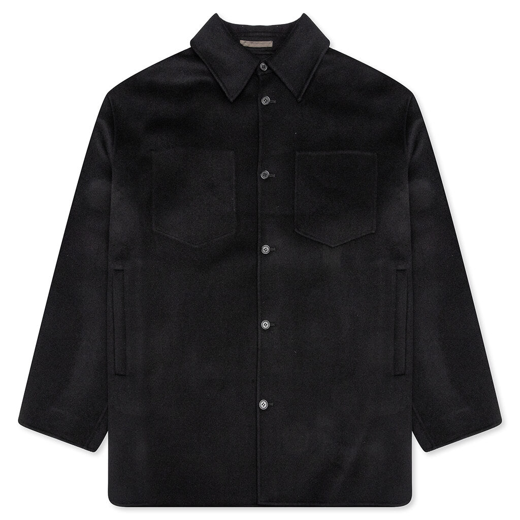 Double Face Shirt Jacket - Black – Feature
