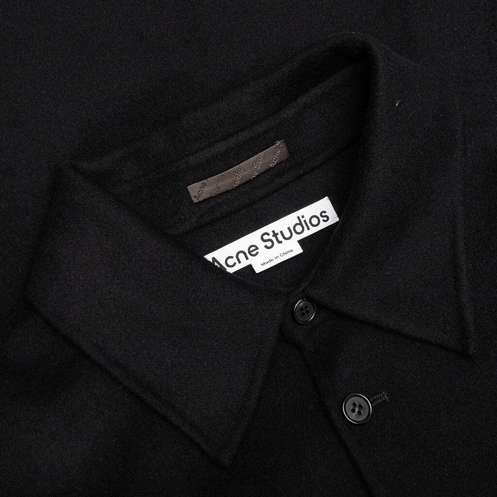 Double Face Shirt Jacket - Black – Feature
