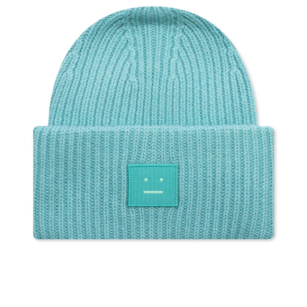 Face Logo Beanie - Turquoise Blue – Feature