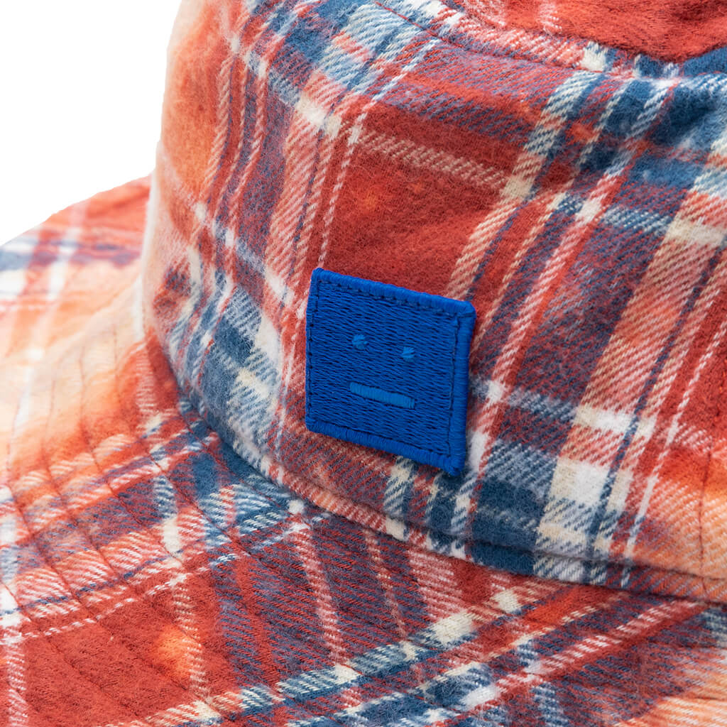 Flannel Bucket Hat - Pink Blue – Feature