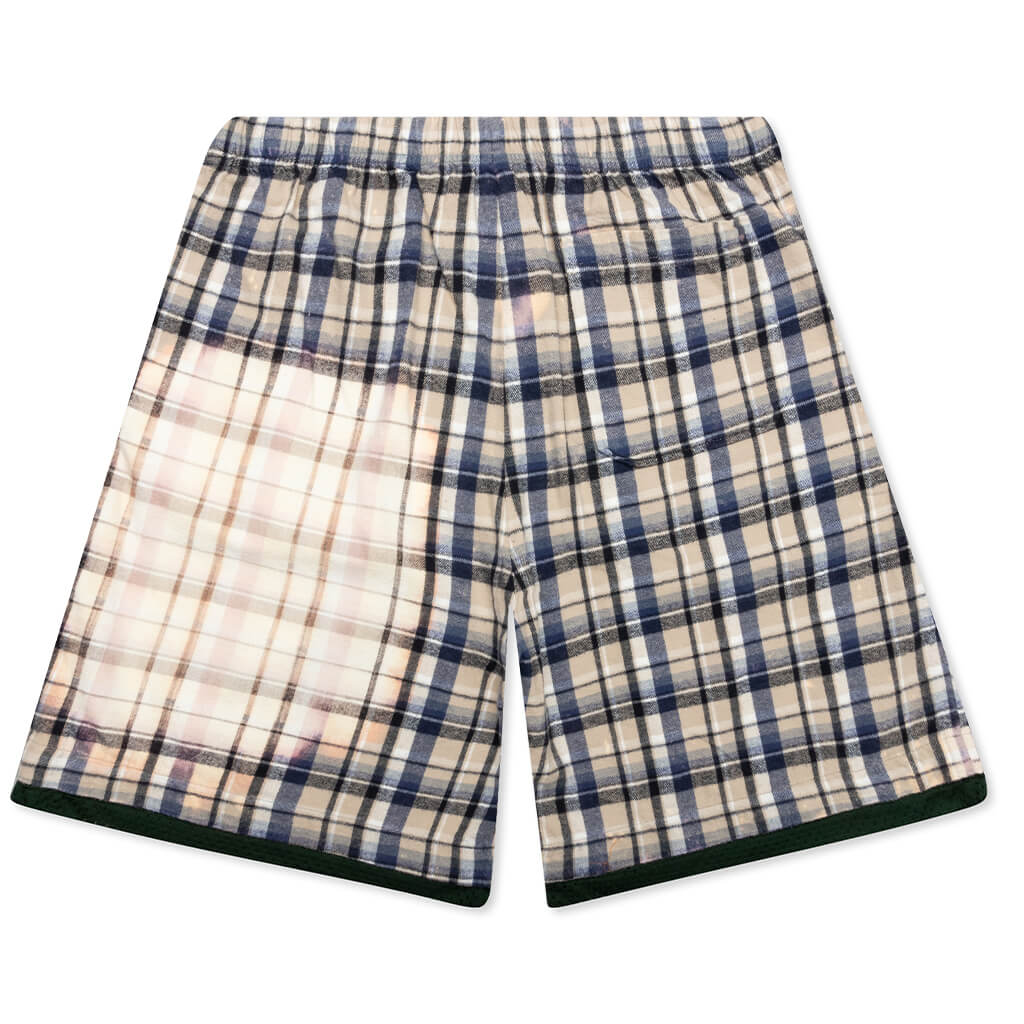 Flannel Short - Oat Beige/Blue – Feature