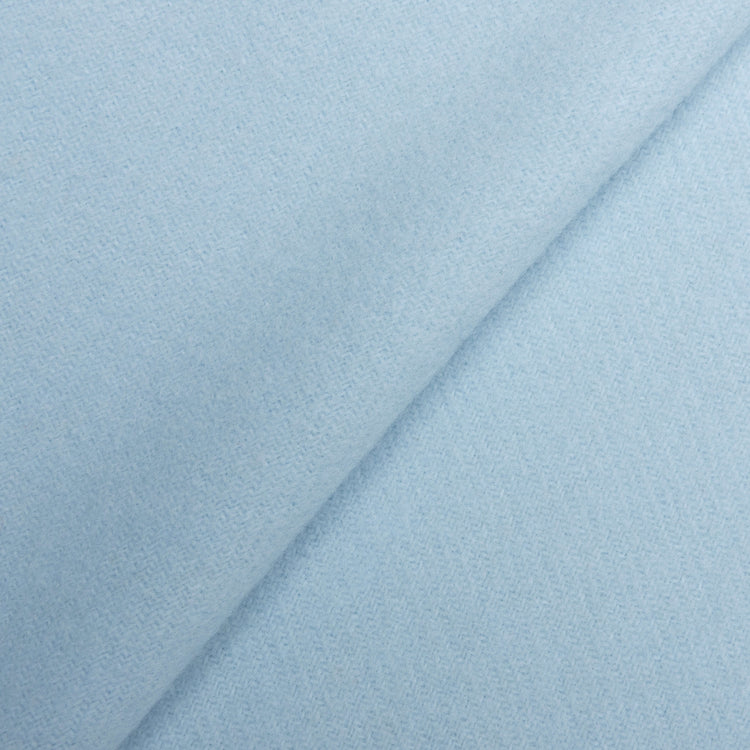Narrow Wool Fringe Scarf - Light Blue – Feature