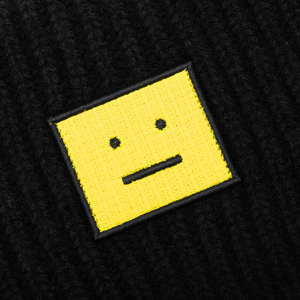 Logo Plaque Beanie - Black/Yellow – Feature