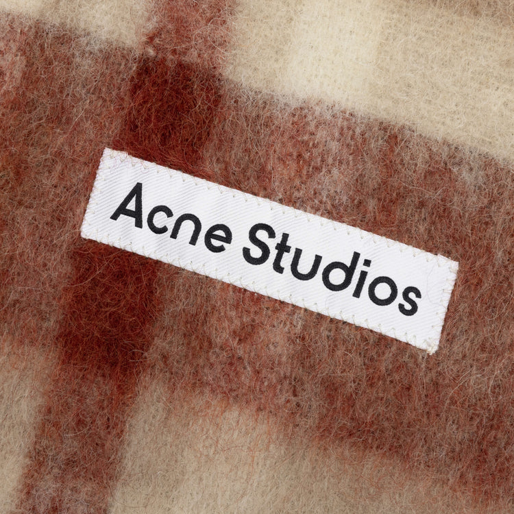 Scarf - Beige/Rust Red – Feature