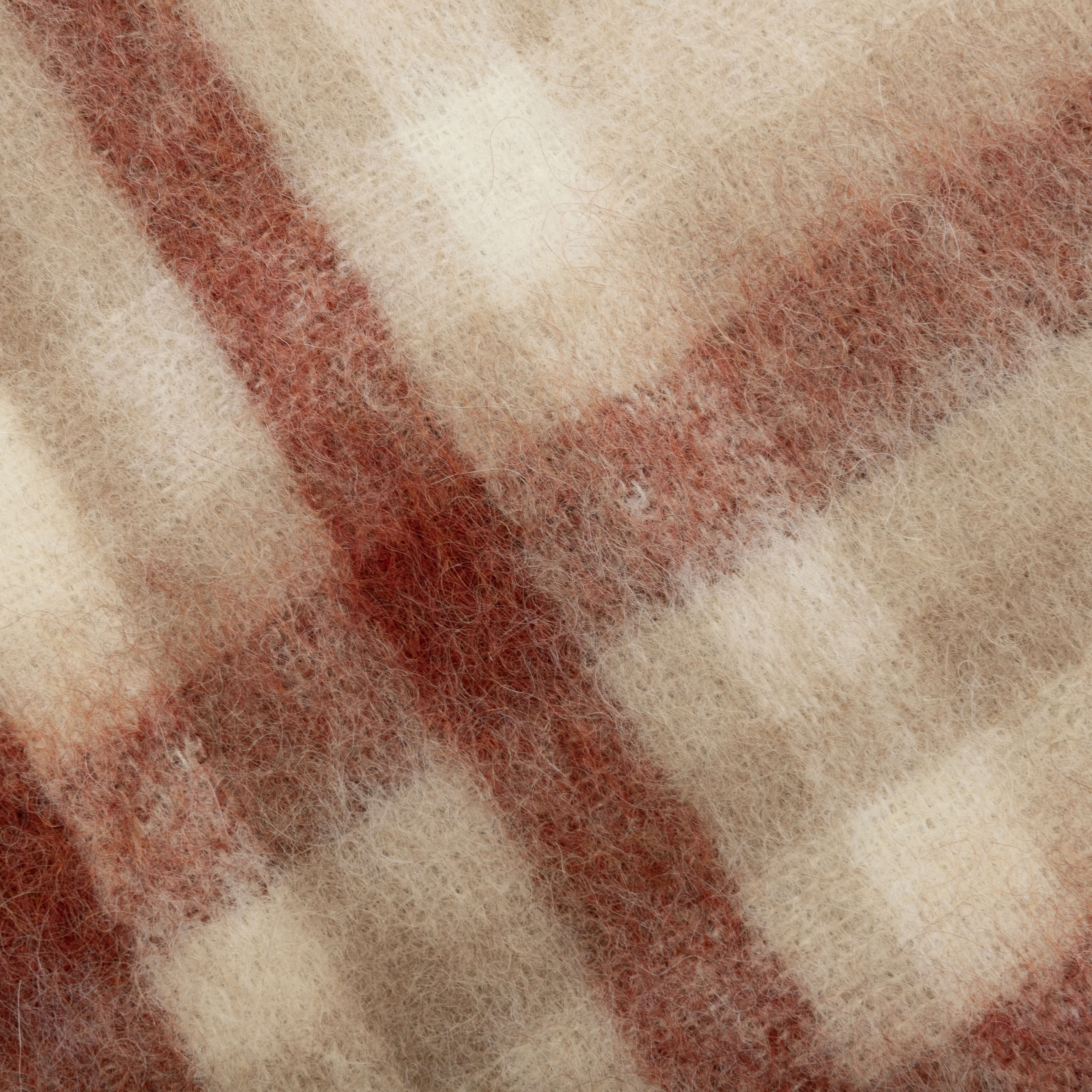 Scarf - Beige/Rust Red – Feature