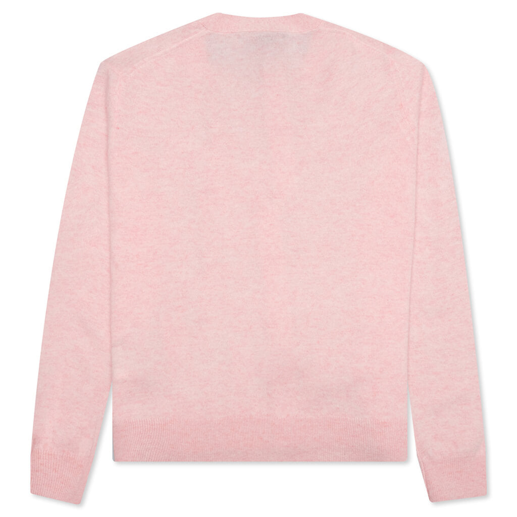 Wool Knit Cardigan - Faded Pink/Melange – Feature