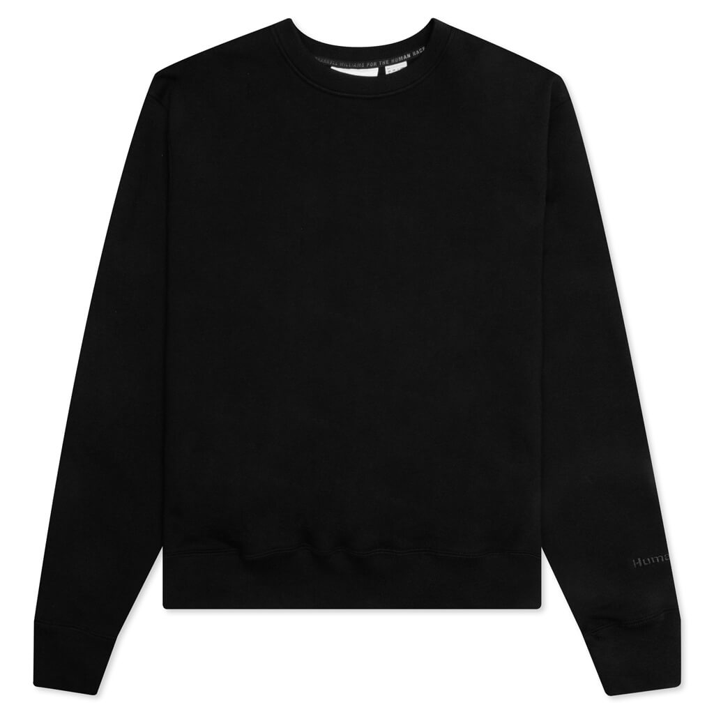 Adidas x Pharrell Williams Basics Crew - Black – Feature
