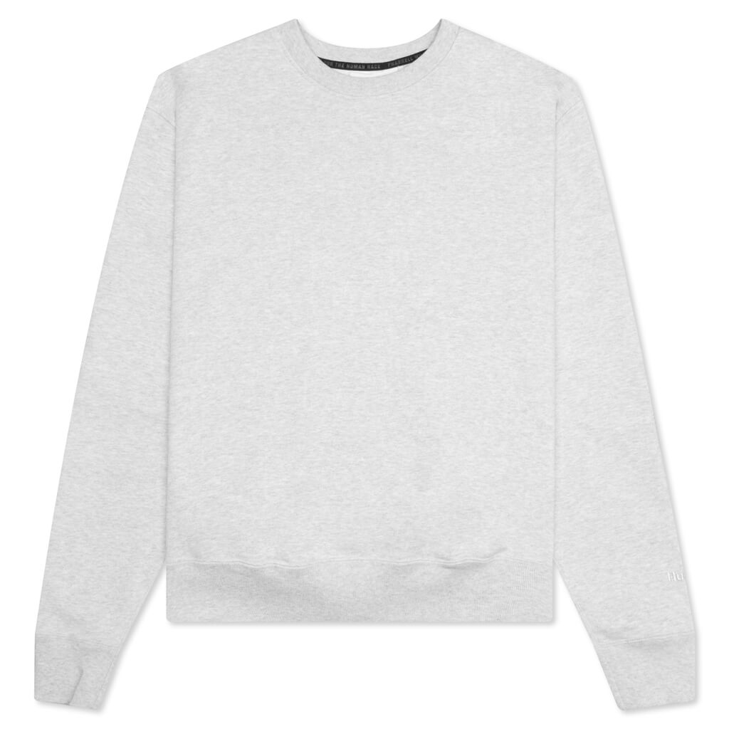 Adidas x Pharrell Williams Basics Crew - Light Grey Heather – Feature